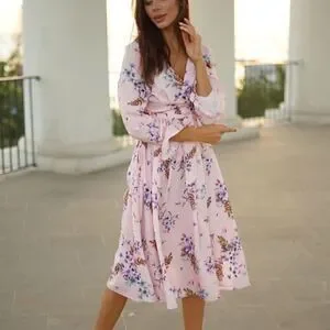 Dresses | Beautifulpinkfloralmididress | Poshmark